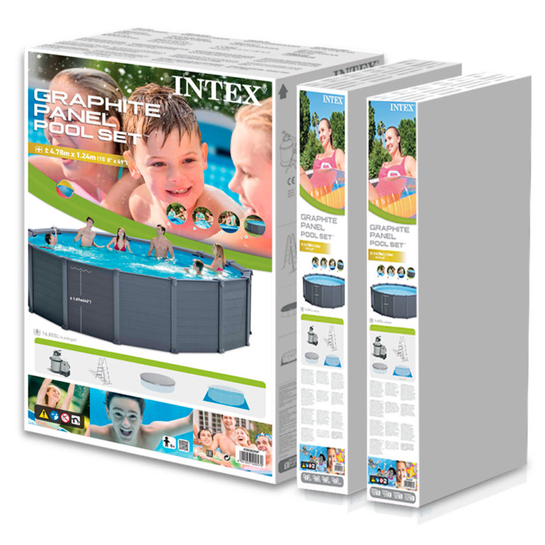 Piscina Intex Graphite Panel 478x124 28382NP | Piscinas Desmontables