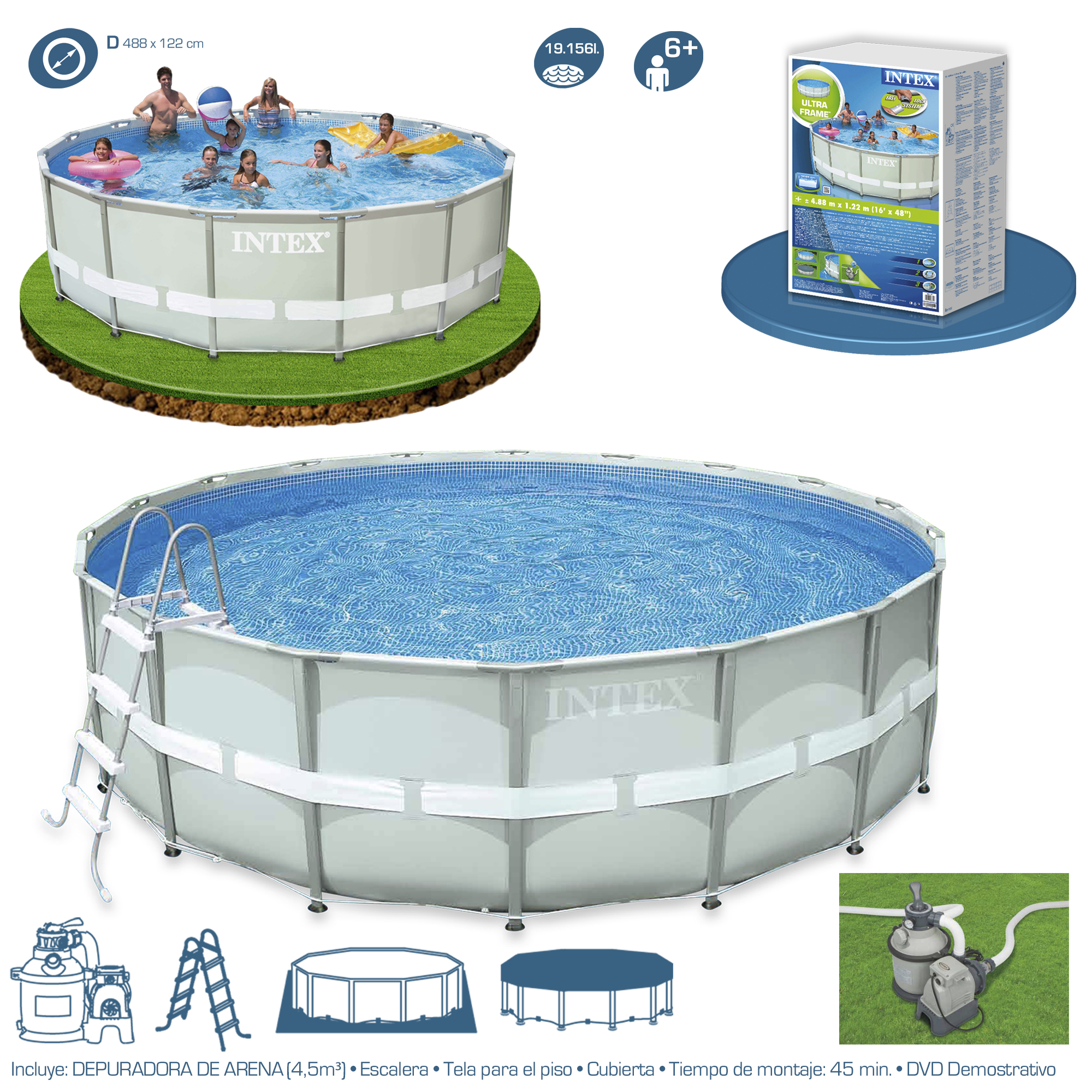 Piscina Metal Frame 305x76 Intex 28200 28202 | Piscinas Desmontables