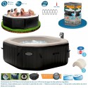 Spa Intex PureSpa Deluxe jets y burbujas para 6 personas 28456EX ...